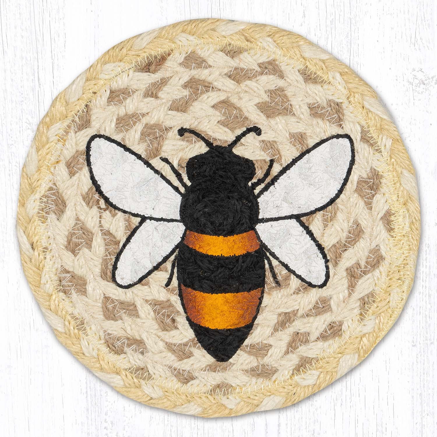 LC-880 Bee Happy Round Large Coaster 7"x7" - Walmart.com