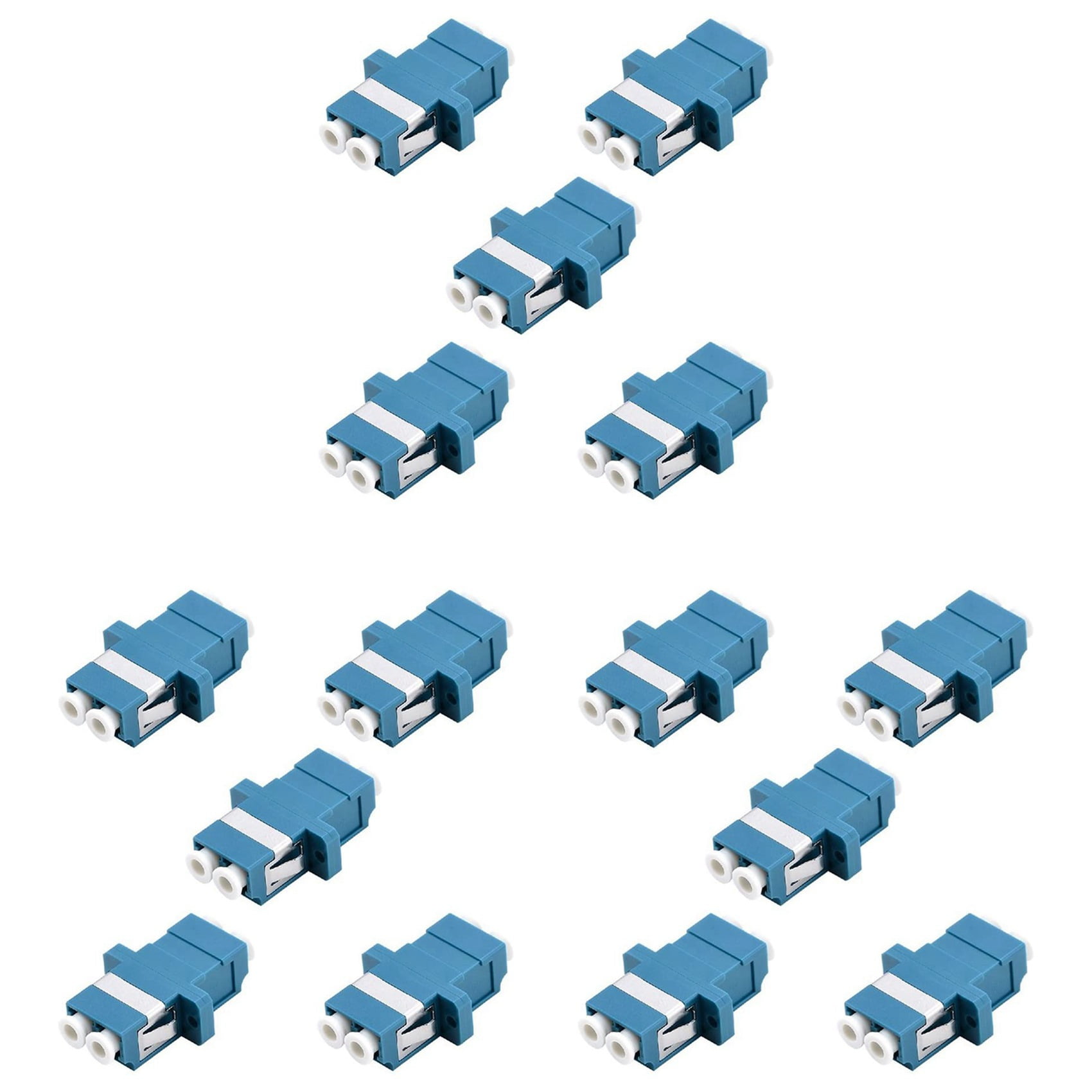 LC Fiber Optic Adapter - LC to LC Duplex Singlemode Coupler - 15 Pack ...