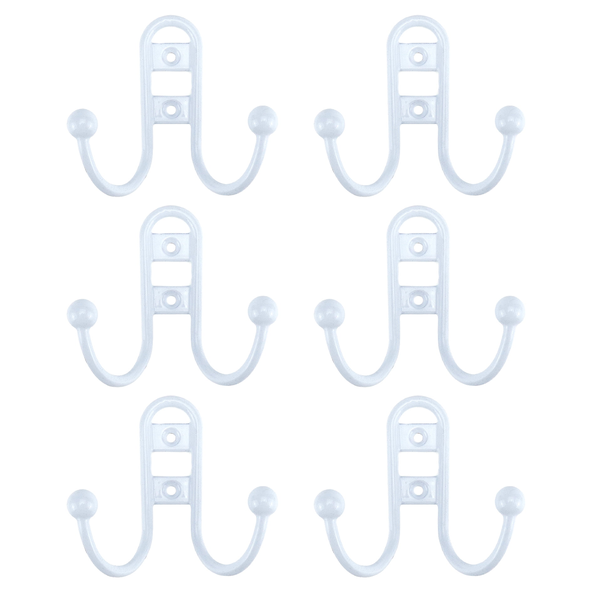 LC LICTOP 10Pcs Modern Coat Hooks Wardrobe Double Hooks with Mounting ...