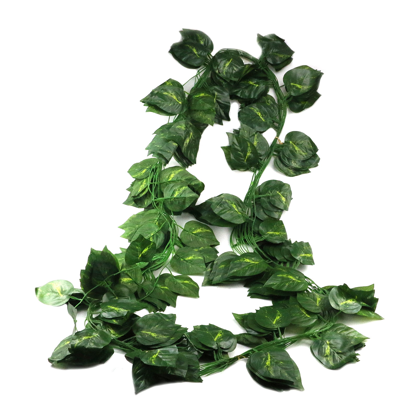 LC LICTOP 12Pcs Artificial Green Radish Leaves Vines Plant Table ...