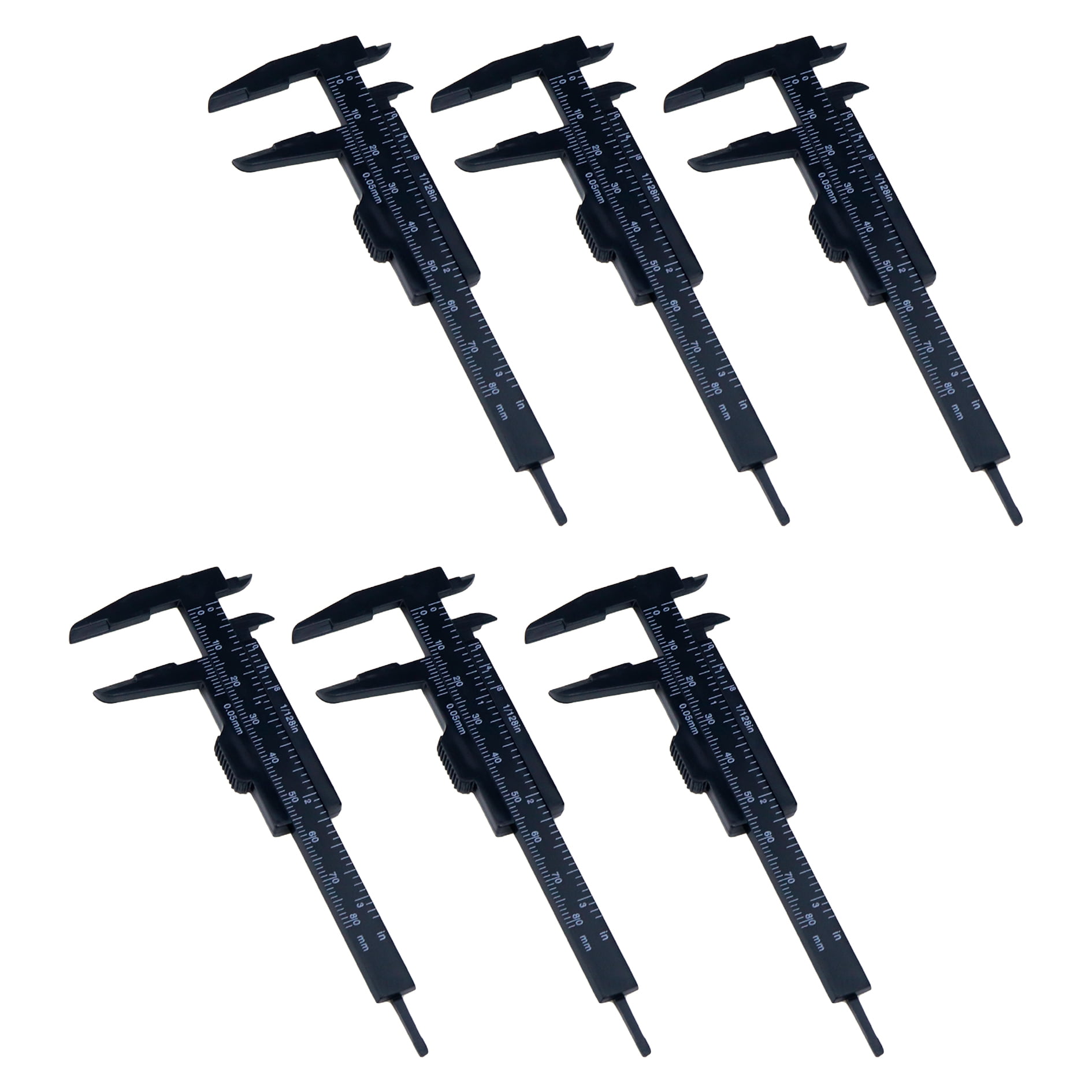 LC LICTOP 6Pcs Plastic Vernier Caliper Portable Measuring Tools Double ...