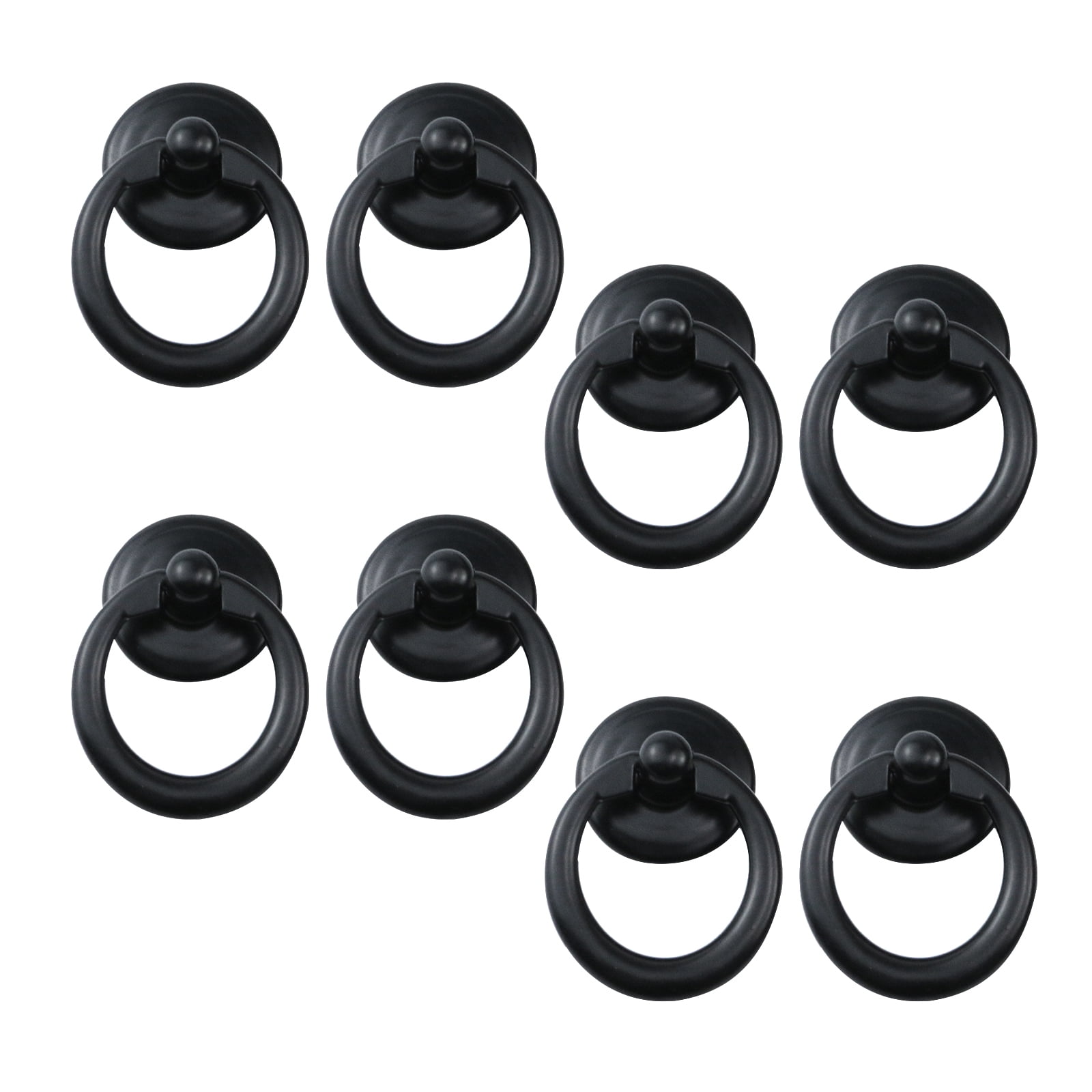 LC LICTOP 8Pcs Single Hole Drawer Pull Handles Furniture Ring Knobs ...