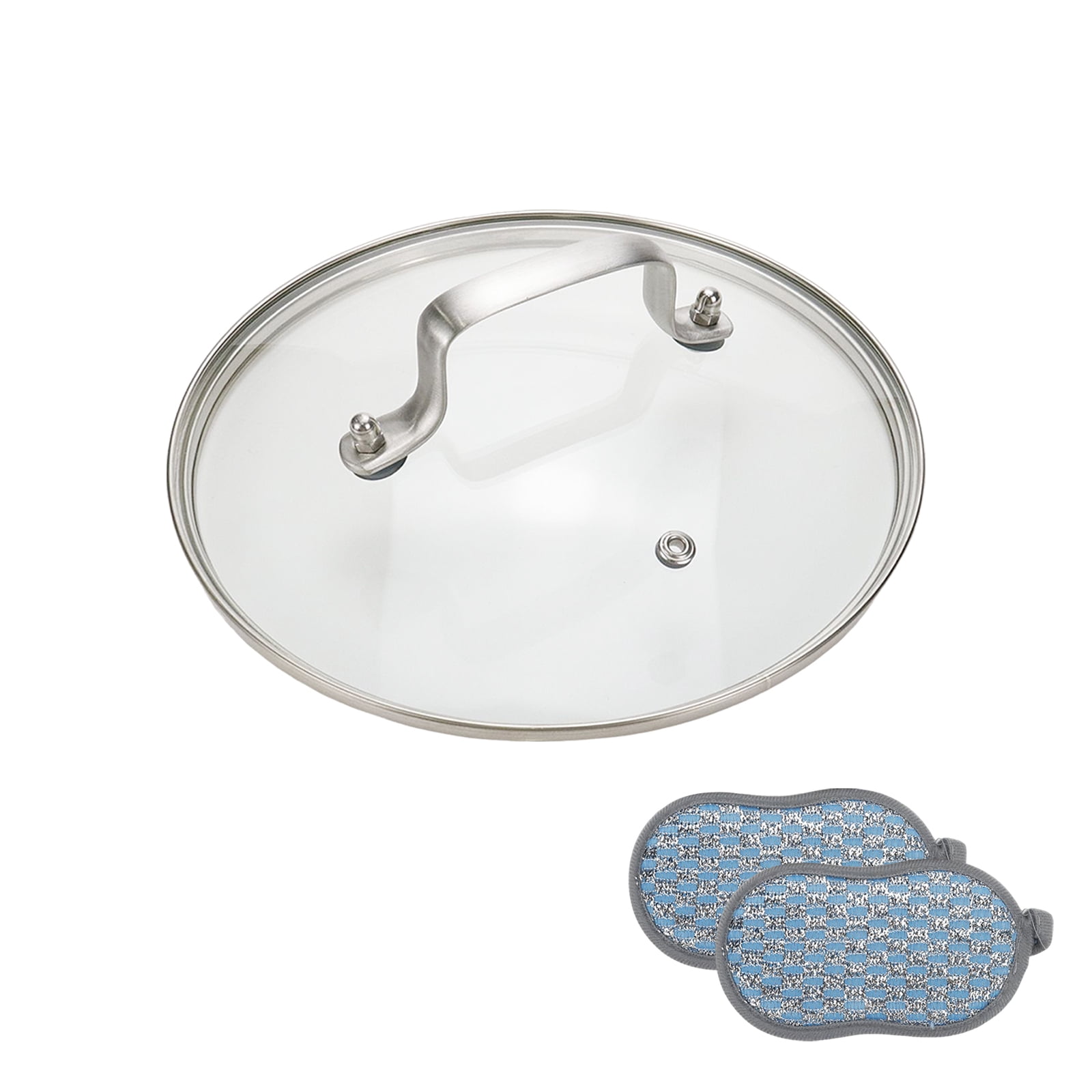 LC LICTOP Cooking Lid with Double Holes Handle Kitchen Pan Glass Cover ...