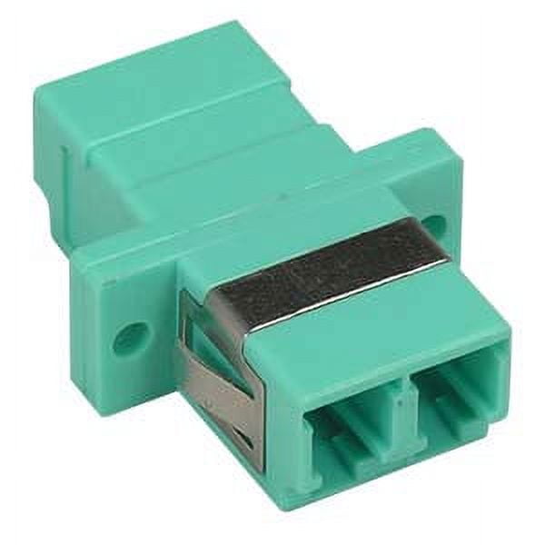 LC/UPC Multimode Duplex Fiber Optic Coupler with Flange, Aqua (5 Pack ...