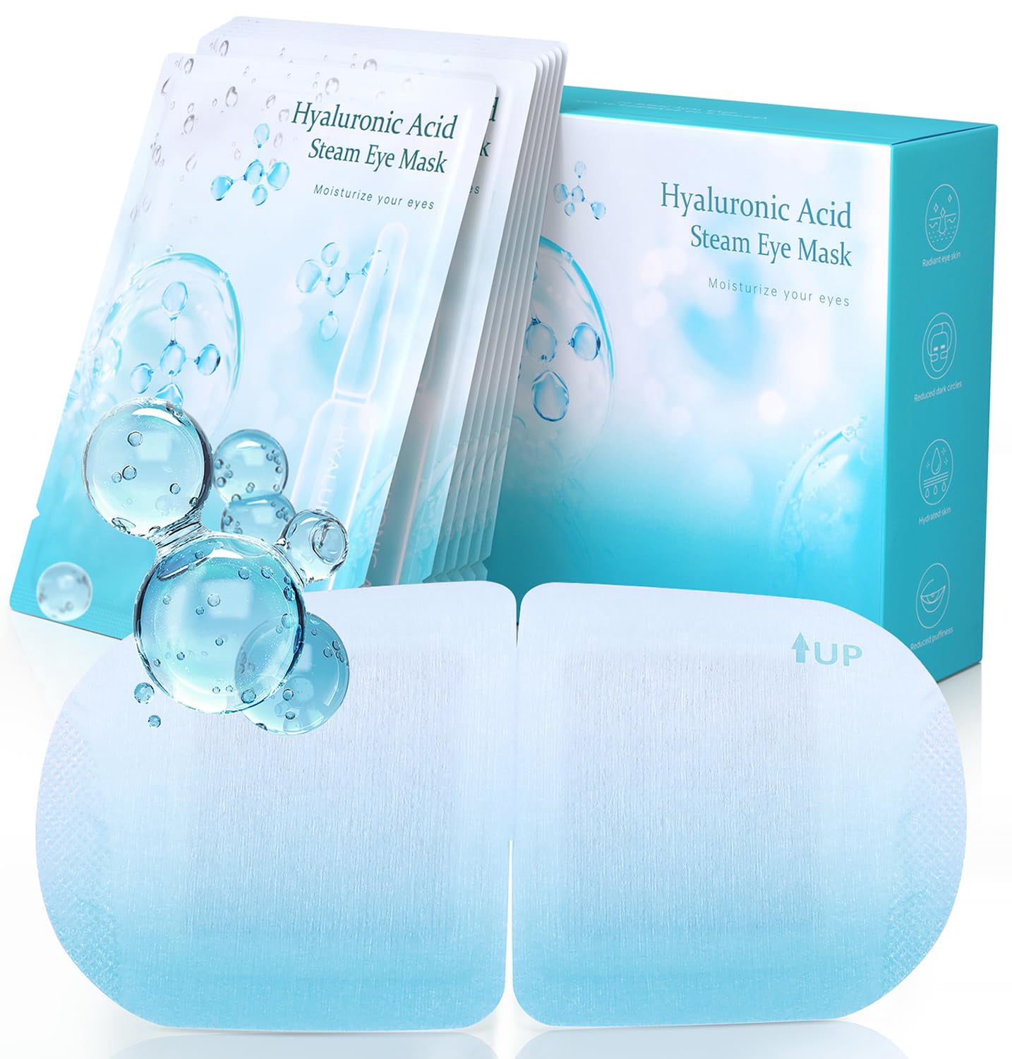 LC-dolida Hyaluronic Acid Steam HYZ01 Mask, Heated Mask for Dry Eyes ...