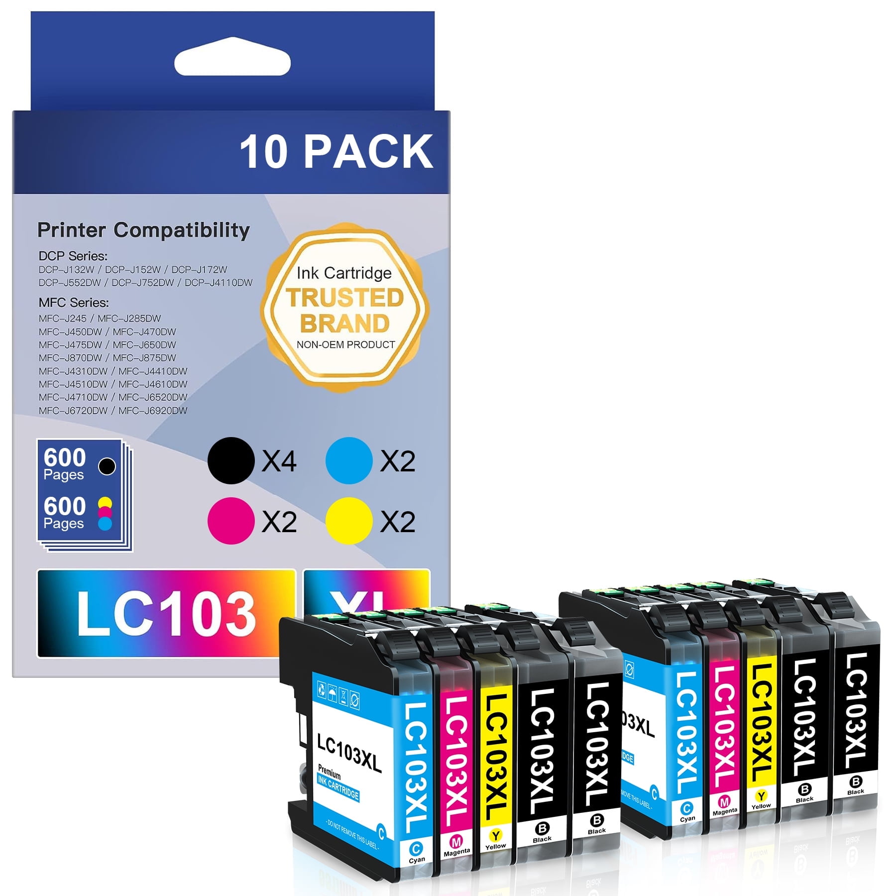 LC101 LC103 Ink cartridges Compatible for Brother LC103XL LC101 High ...