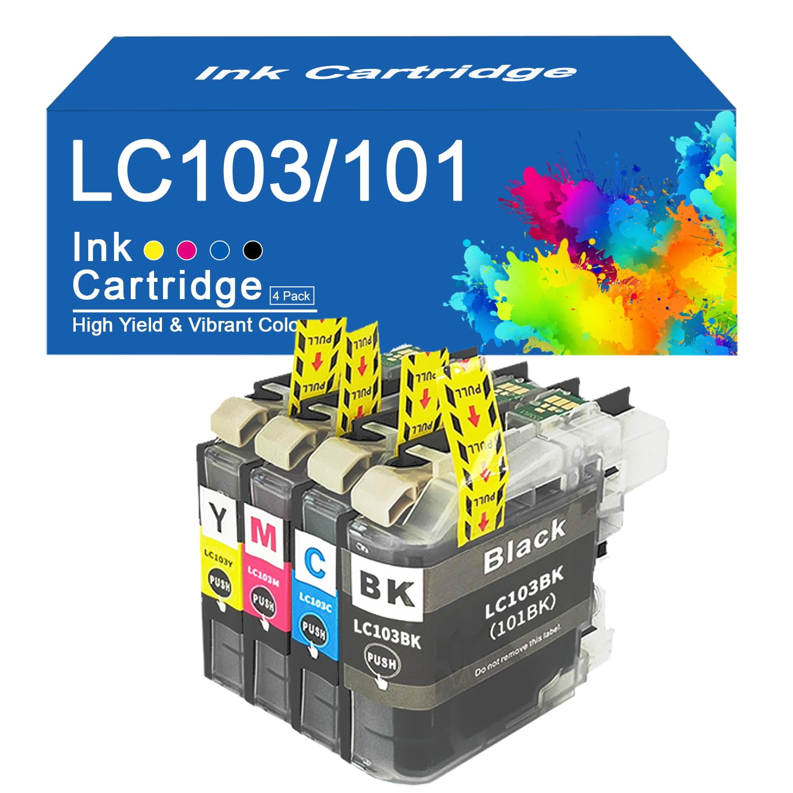 Generic Ink Cartridges for Brother LC103 LC101 High Yield for MFC ...