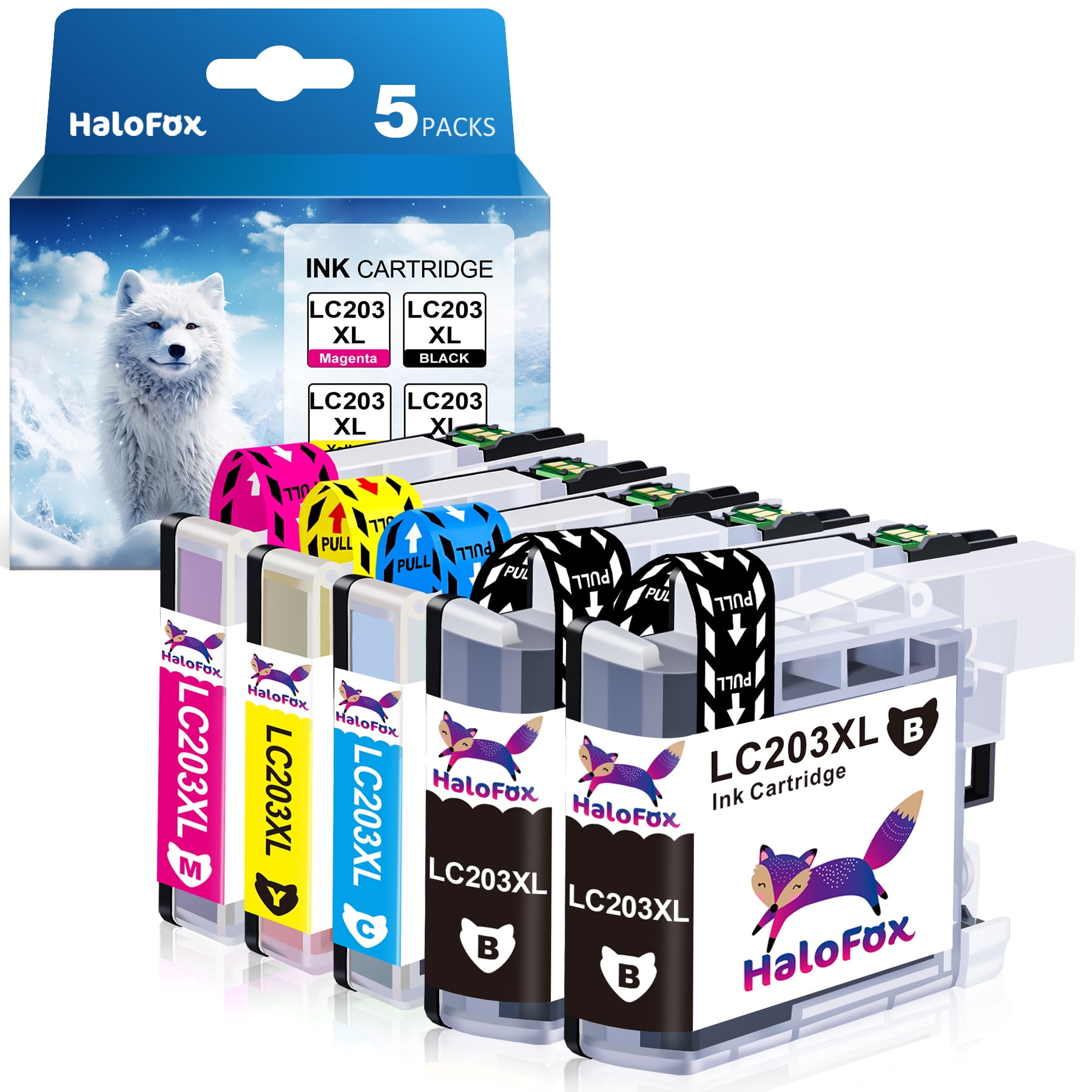 LC201 LC203 Ink Cartridge Replacement for Brother MFC-J460DW MFC-J480DW ...