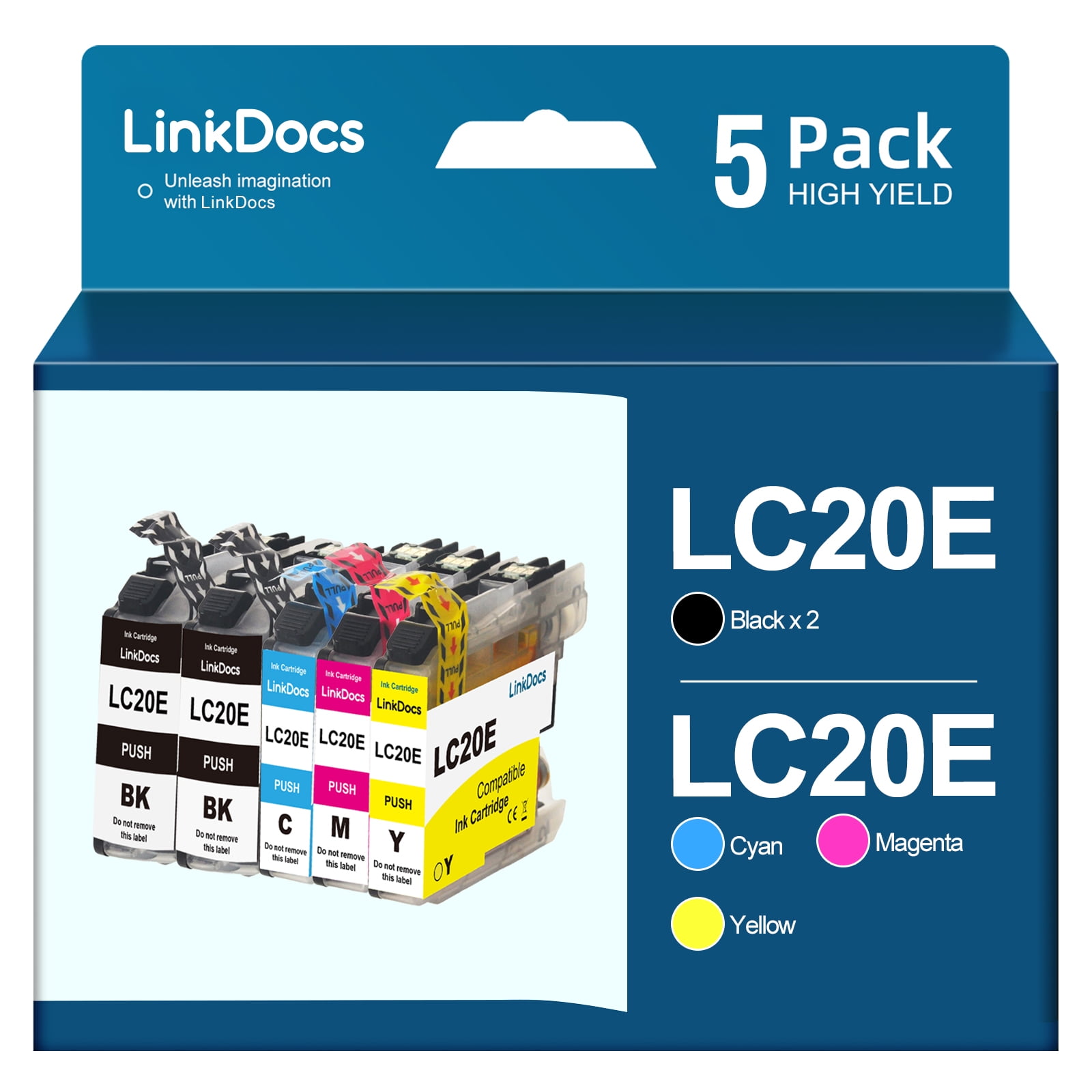 Customer reviews for LC20E XXL Ink Cartridges Super High Yield Replacement for Brother LC20E ...