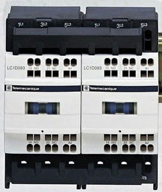 LC2D25F7 25 AMP, 3-Pole reversing contactor with 2 N.O. and 2 N.C. Base ...