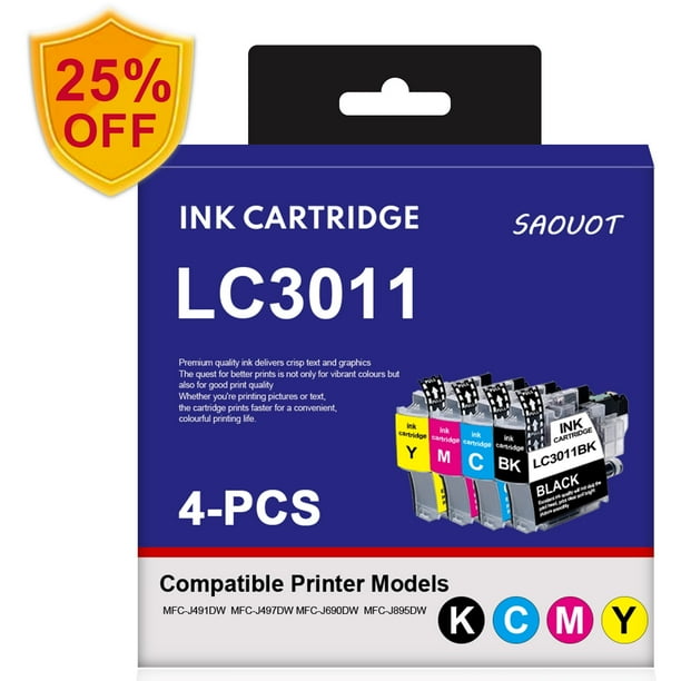 LC3011/3013 Ink Cartridge Replacement for Brother LC3011 Ink Cartridge ...