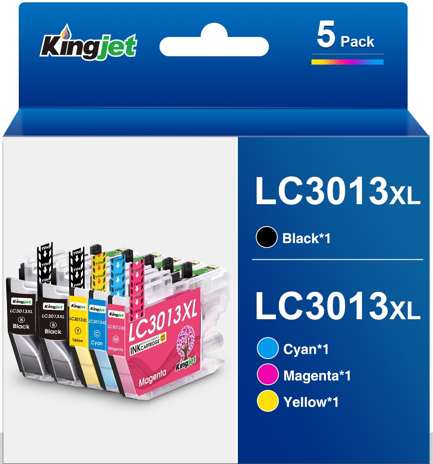 LC3013 Ink for Brother LC3013XL LC3013 Ink Cartridges (2 Black Cyan ...
