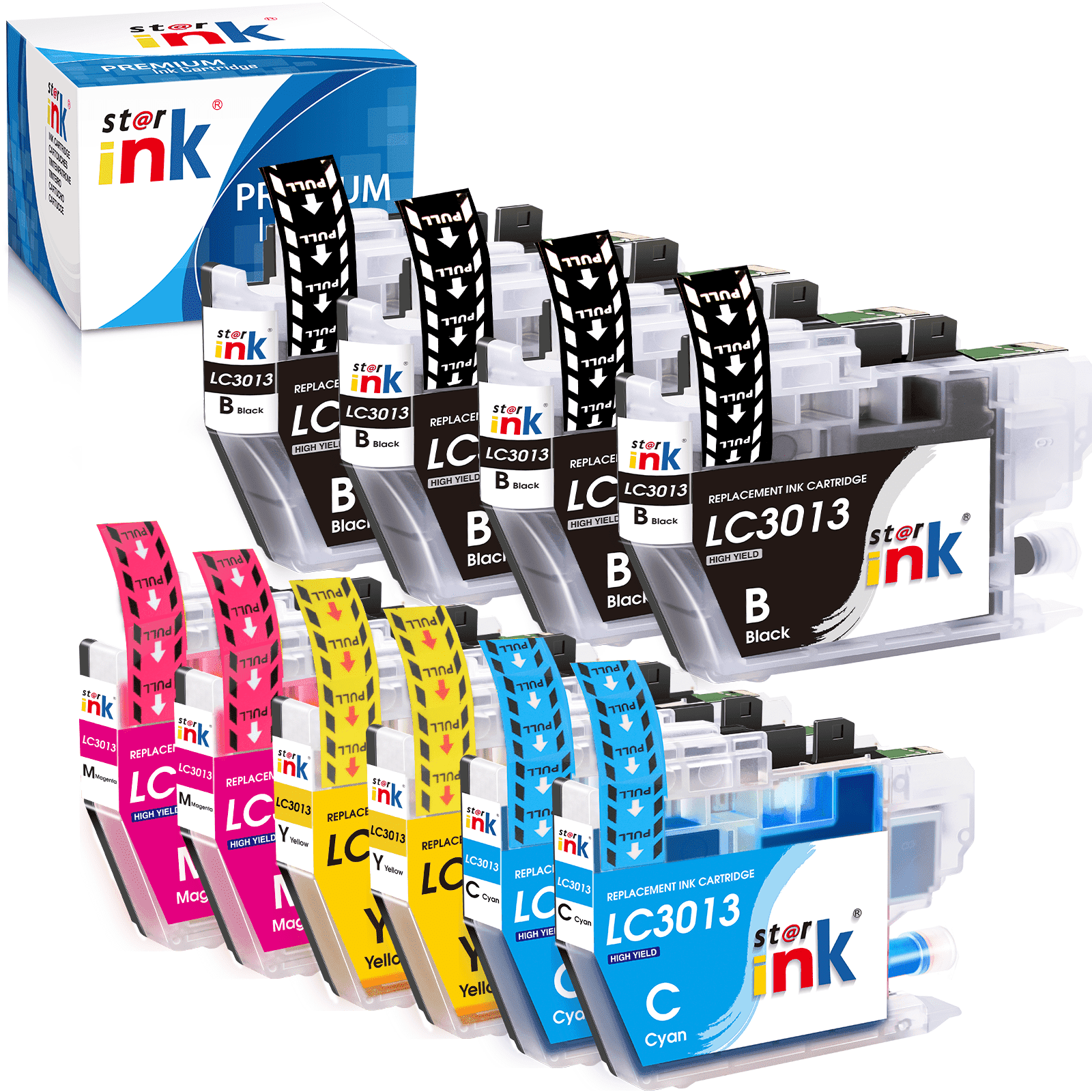 Brother LC3013 Ink Cartridge Replacement, 10 Pack for MFC-J491DW, MFC ...