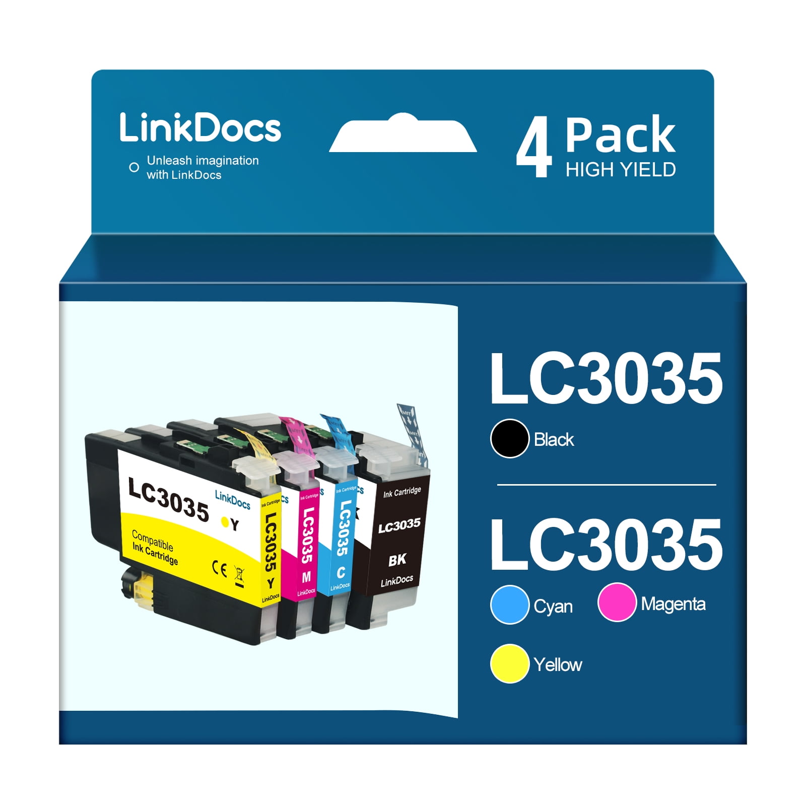 LC3035 Super High Yield Ink Cartridges Replacement for Brother LC3035 ...
