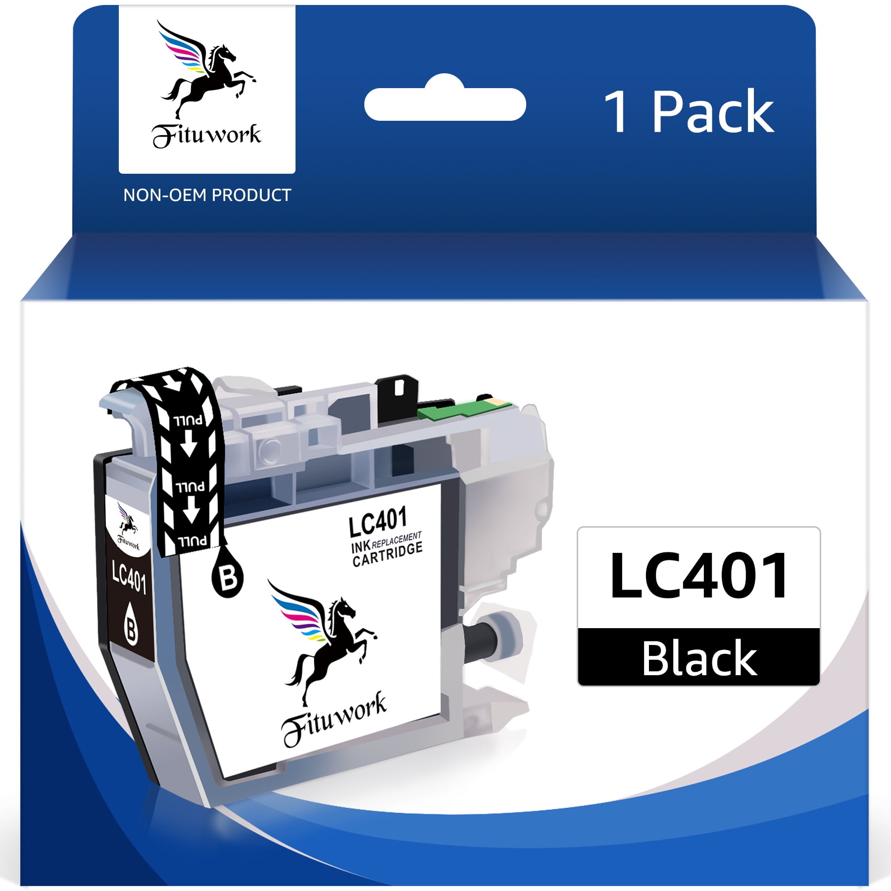 LC401 Black Ink Cartridge Compatible for Brother LC401XL LC401 Work ...