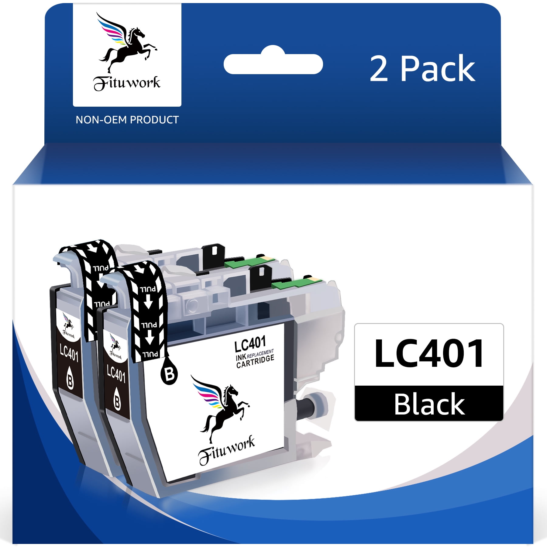 LC401 Black Ink Cartridges Compatible for Brother LC401XL LC401 Black ...