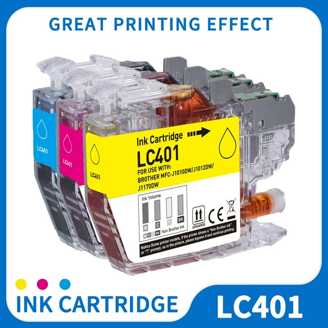 LC401 Ink Cartridge for Brother LC401 LC-401 LC401XL LC-401XL for MFC ...