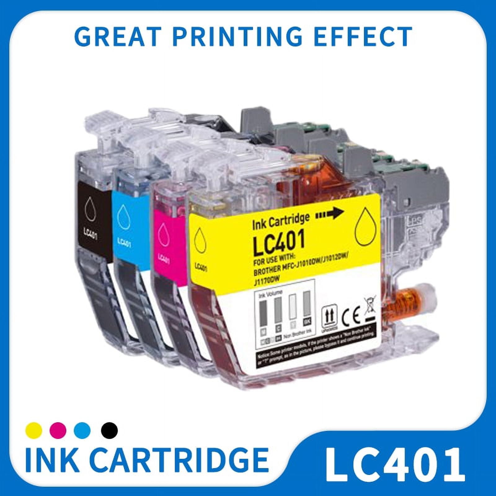 LC401 Ink Cartridge for Brother LC401 LC-401 LC401XL for MFC-J1010DW ...