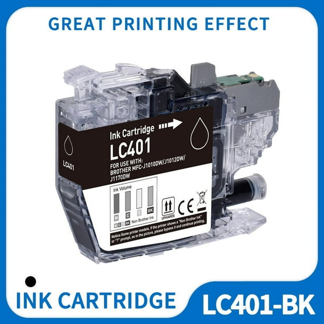 LC401 Ink Cartridge for Brother LC401 LC-401for MFC-J1010DW MFC-J1012DW ...