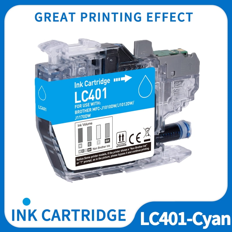 LC401 Ink Cartridge for Brother LC401 LC-401for MFC-J1010DW MFC-J1012DW ...