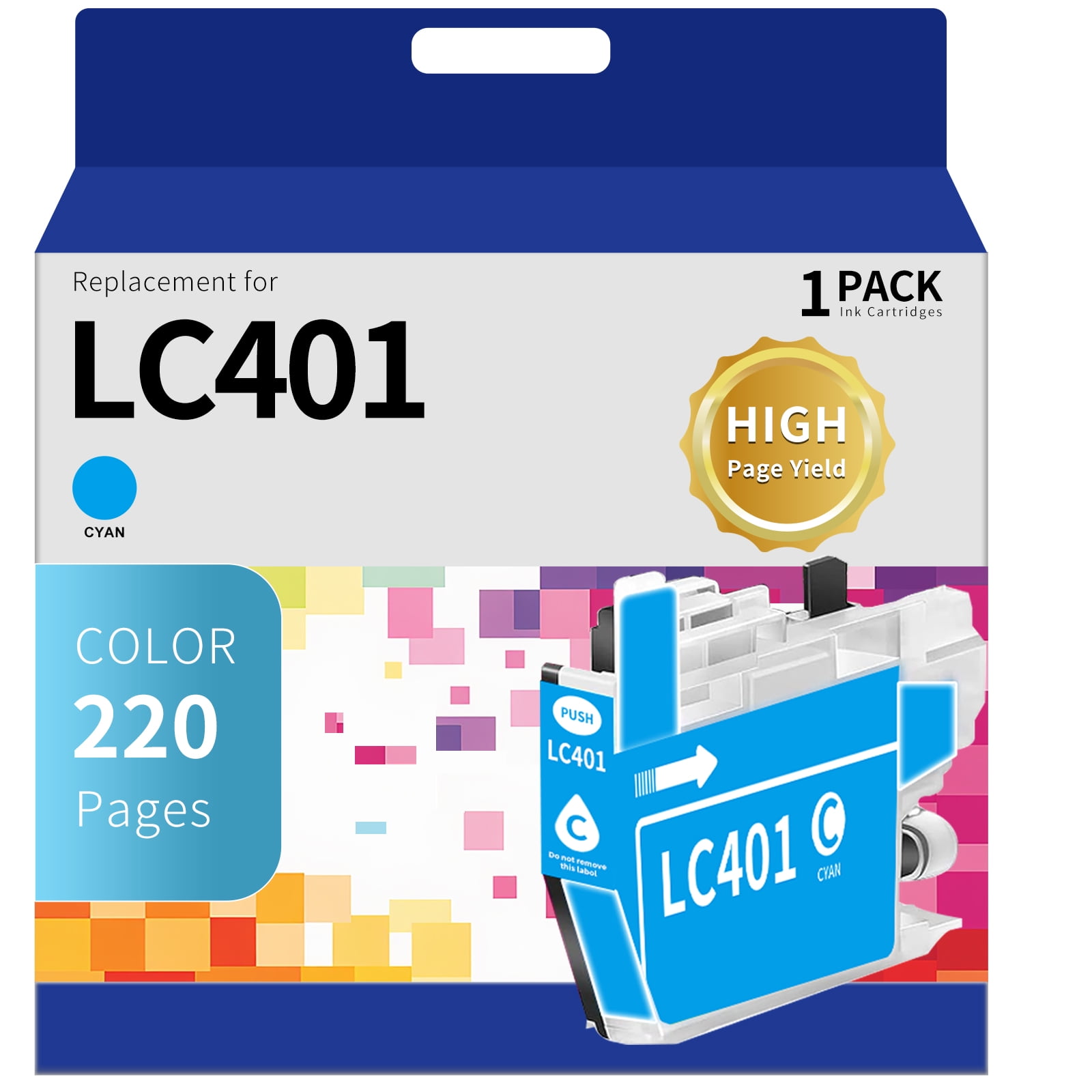 LC401 Ink Cartridge for Brother LC401 LC-401for MFC-J1010DW MFC-J1012DW ...