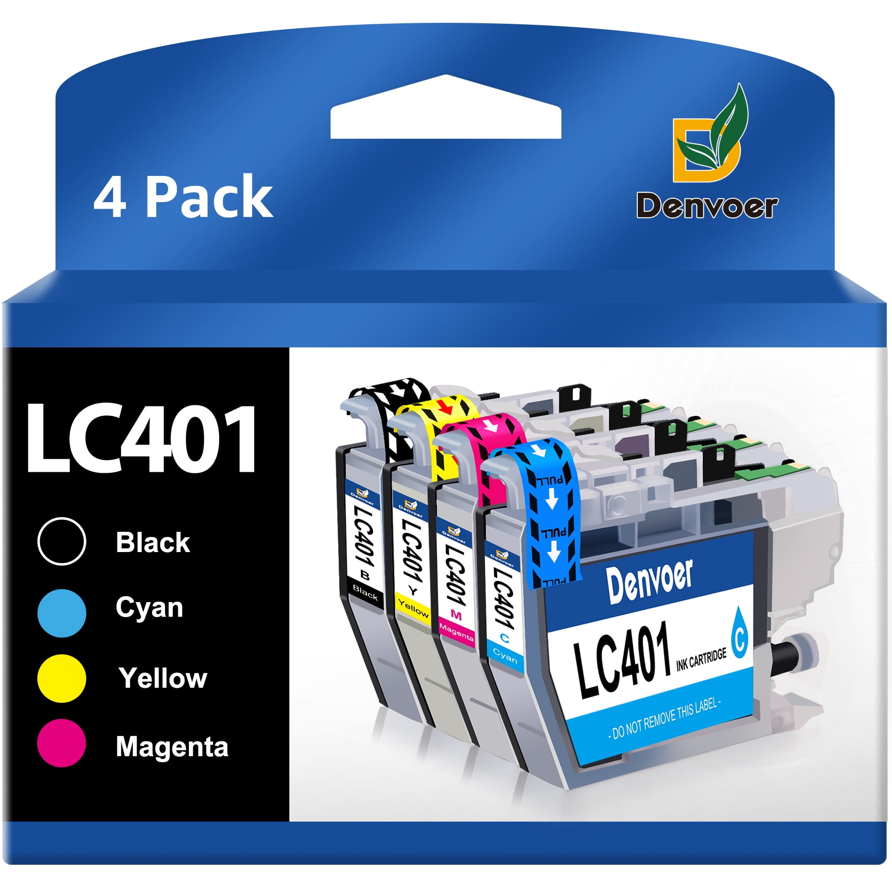 LC401 Ink Cartridges for Brother Printer LC401 LC401XL Work with ...
