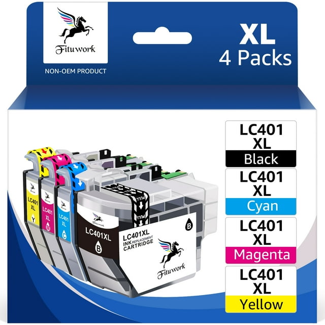 LC401 Ink Cartridges Compatible for Brother LC401XL LC401 High Yield ...