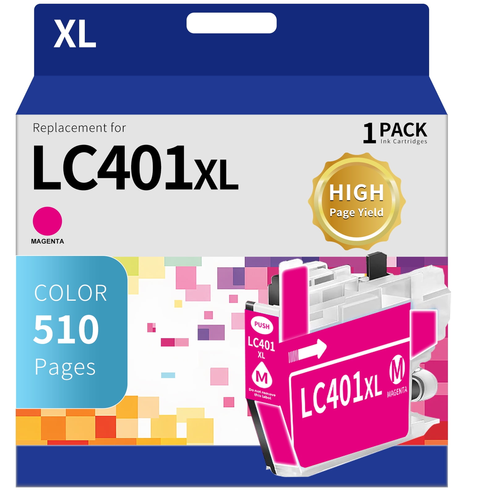 LC401XL Ink Cartridge for Brother LC401XL LC-401XL for MFC-J1010DW MFC ...