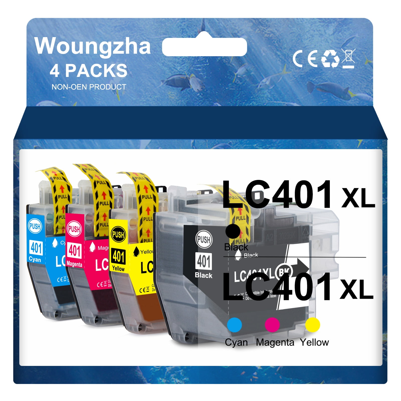 LC401XL Ink Cartridges for Brother LC401 LC401 XL Ink Cartridges for ...