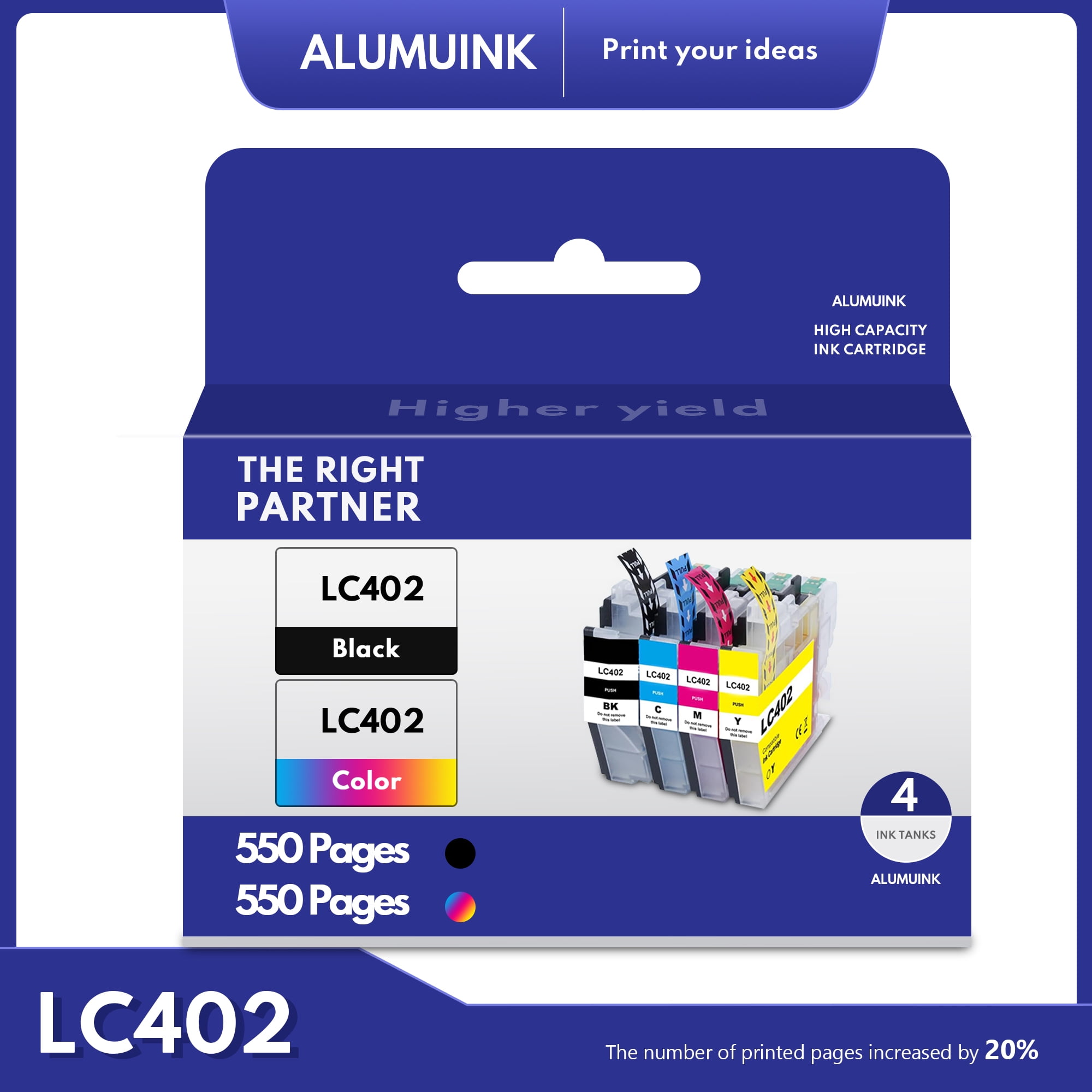 LC402 Ink Cartridges Compatible with Brother LC402 For Brother MFC ...