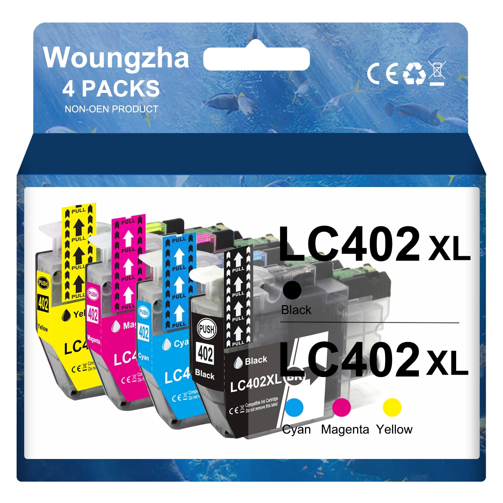 LC402XL Ink Cartridge for Brother LC402 LC402 XL for MFC-J6740DW MFC ...