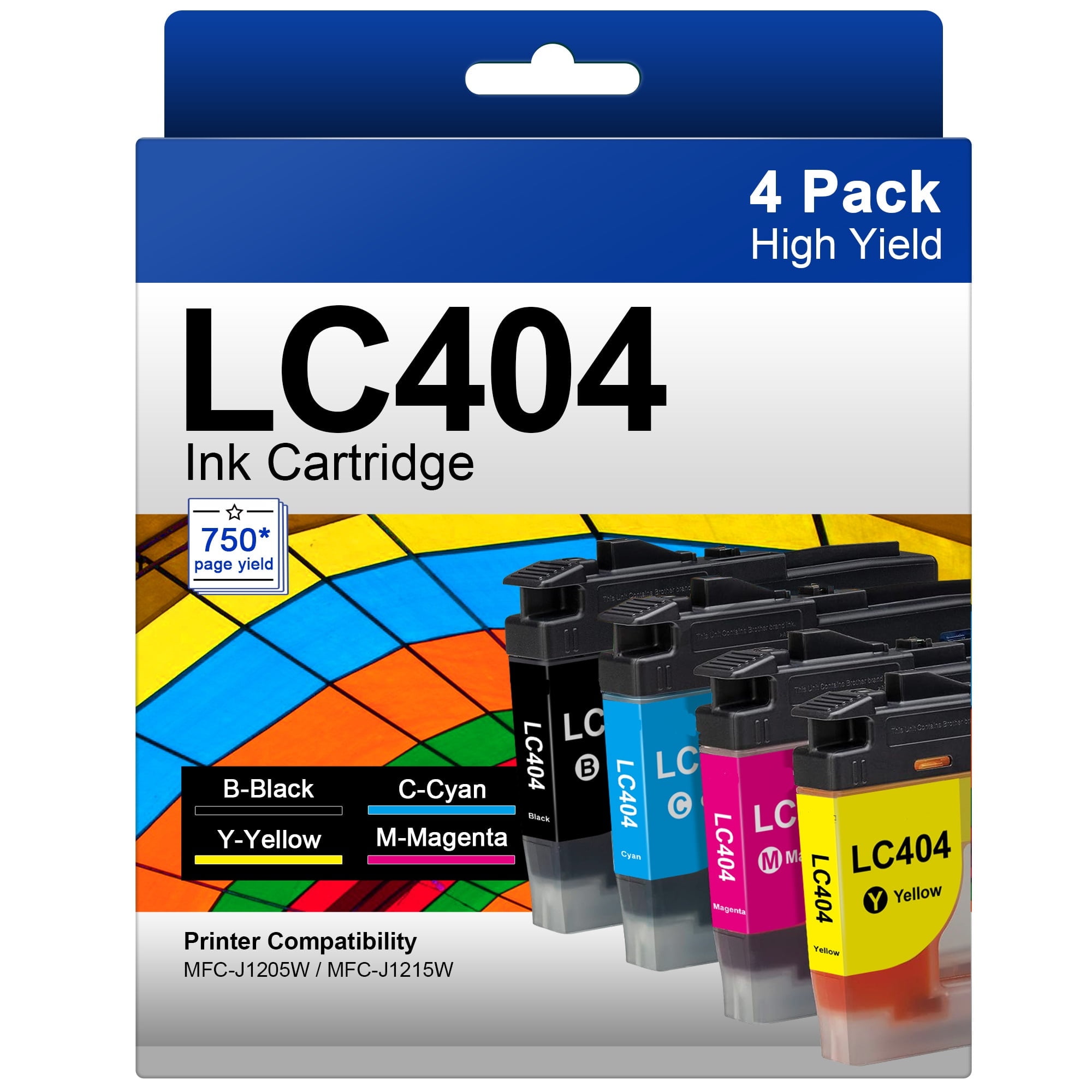 LC404 LC-404 Ink Cartridges Compatible for Brother LC404 LC404BK to Use ...