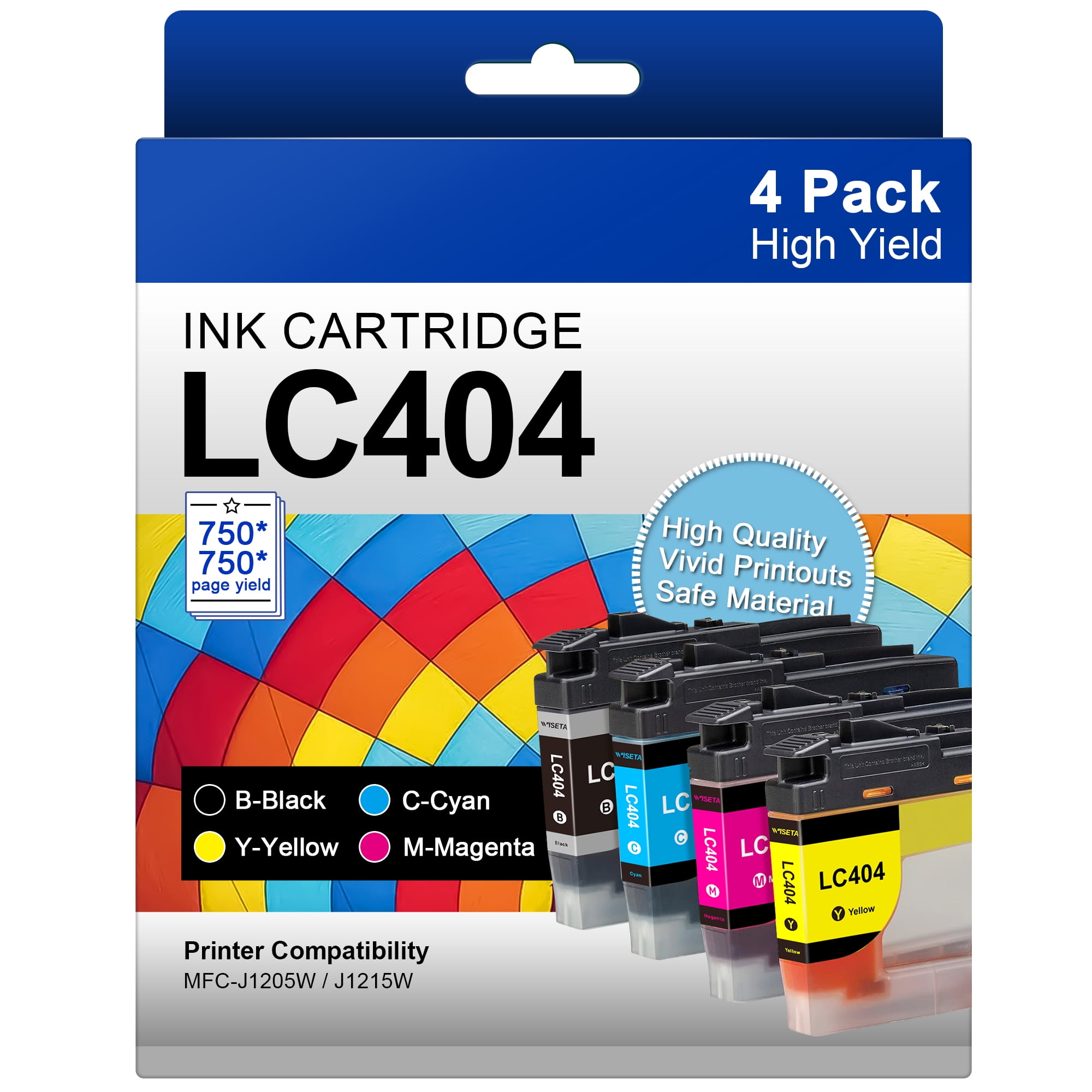 LC404 LC-404 Ink Cartridges Compatible for Brother LC404 LC404BK to Use ...