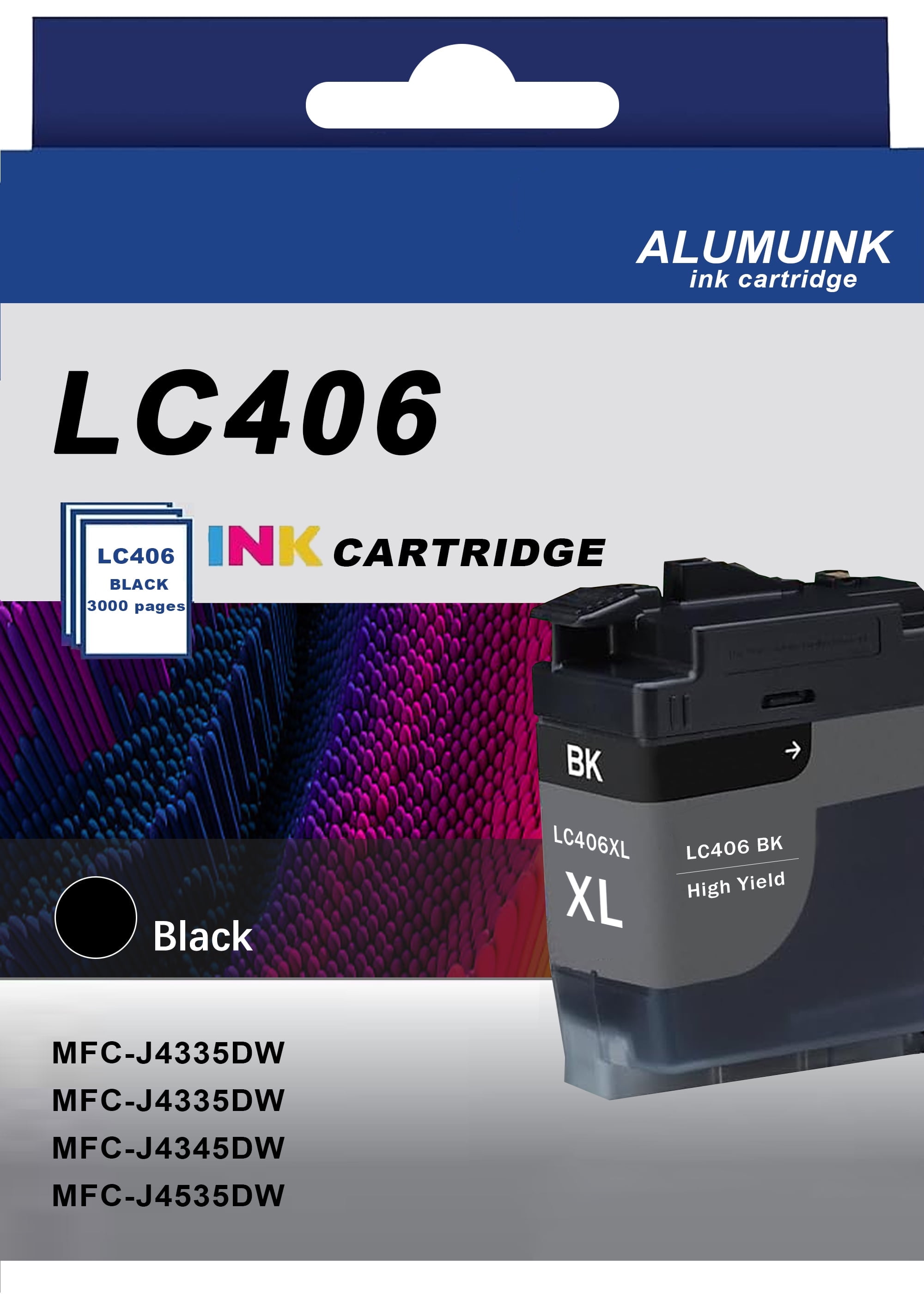 Brother LC406BK High Yield Black Ink Cartridge Replacement for MFC ...