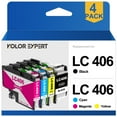 Brother LC406 Ink Cartridges 4-Pack for MFC-J4335DW/J4345DW/J6955DW ...