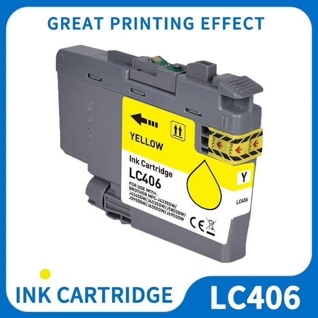 LC406 Ink Cartridge for Brother LC406 LC-406 for MFC-J4335DW MFC ...