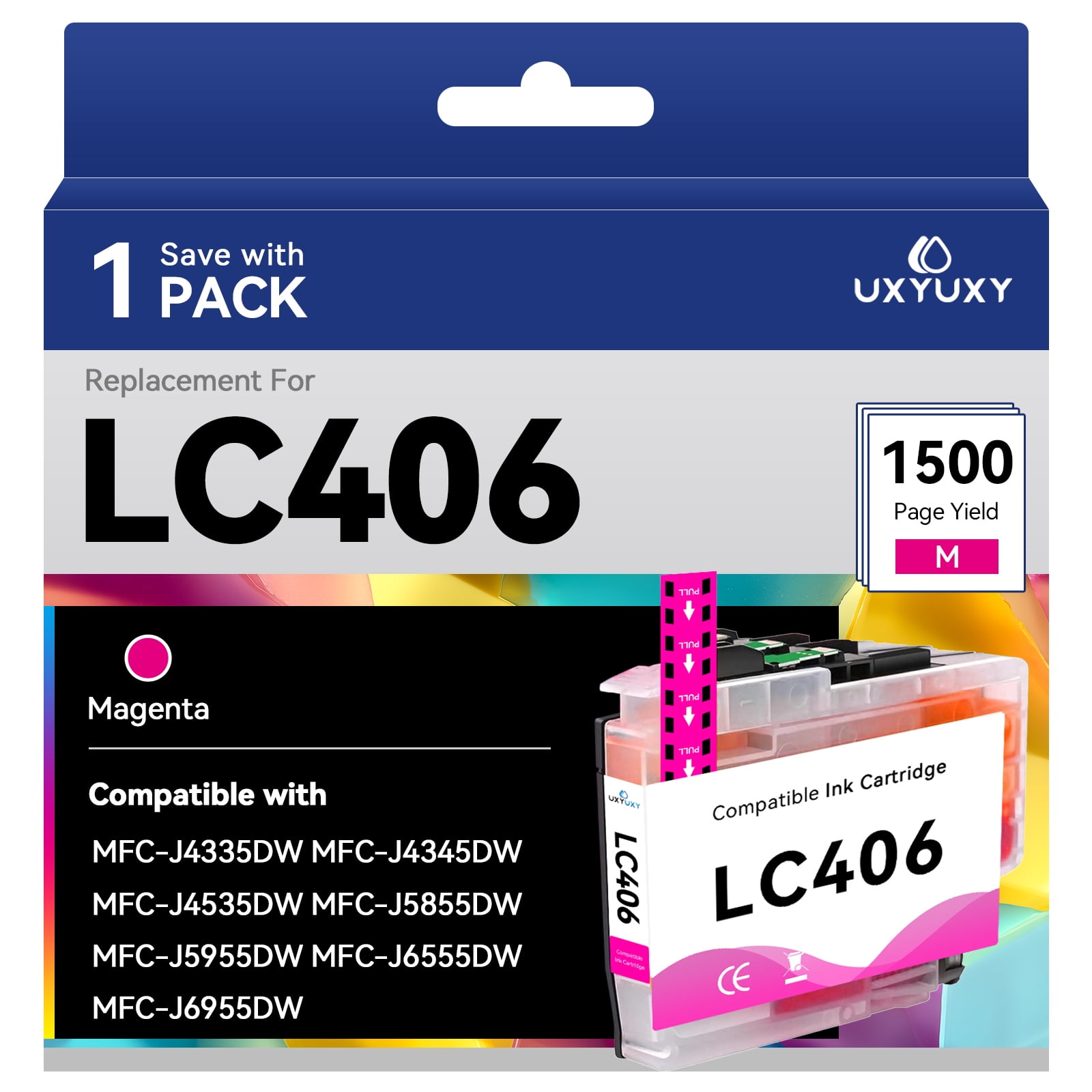 LC406 Ink Cartridge for Brother LC406 LC-406 for MFC-J4335DW MFC ...