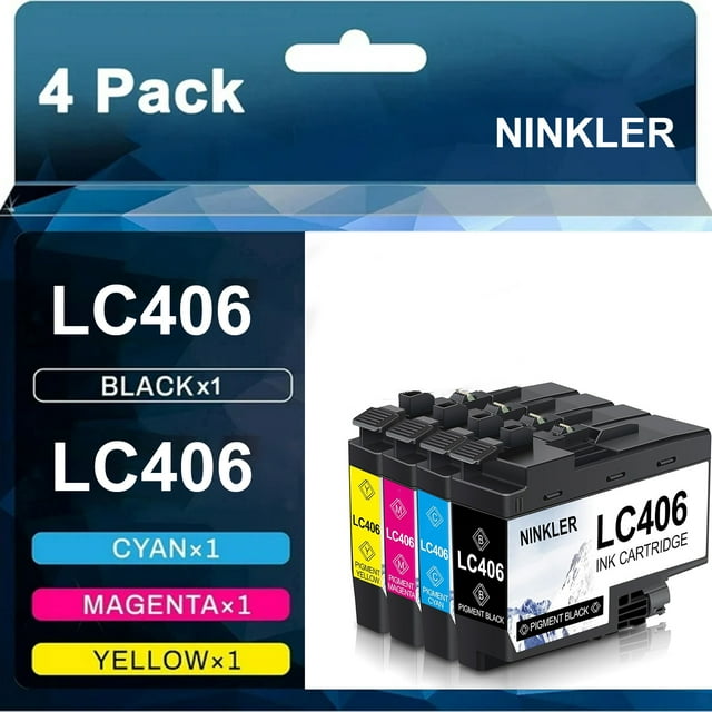 LC406 Ink Cartridge for Brother MFC-J4335DW MFC-J4535DW MFC-J4345DWXL MFC-J5855DW J6555DW ...