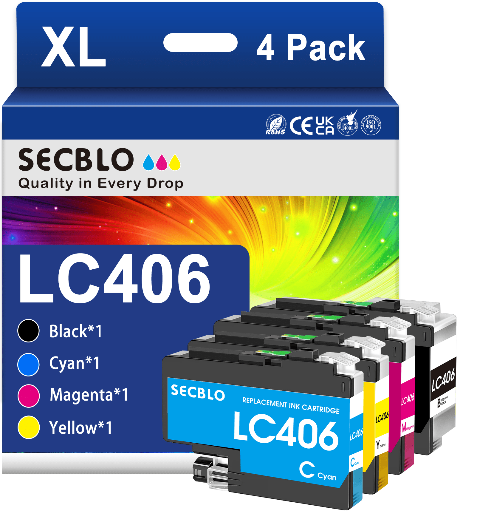 Walmart Black Friday Deals 2025 LC406 Ink for Brother 406 Ink Cartridge ...