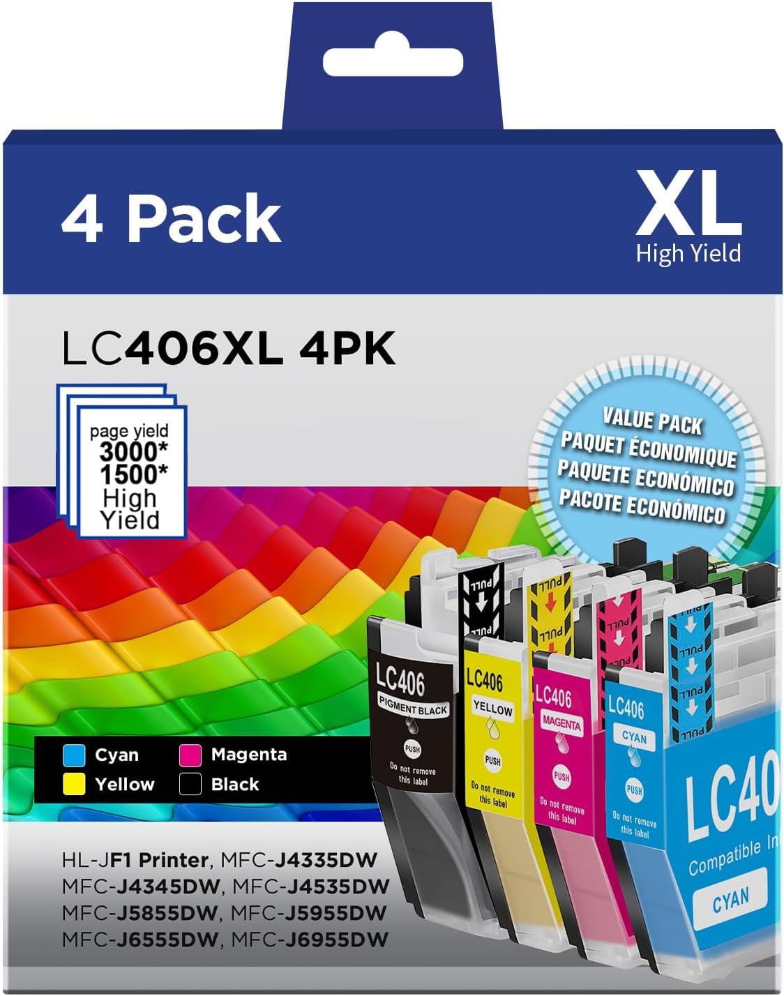 LC406XL Ink Cartridge for Brother LC406 Ink Cartridge for Brother ...