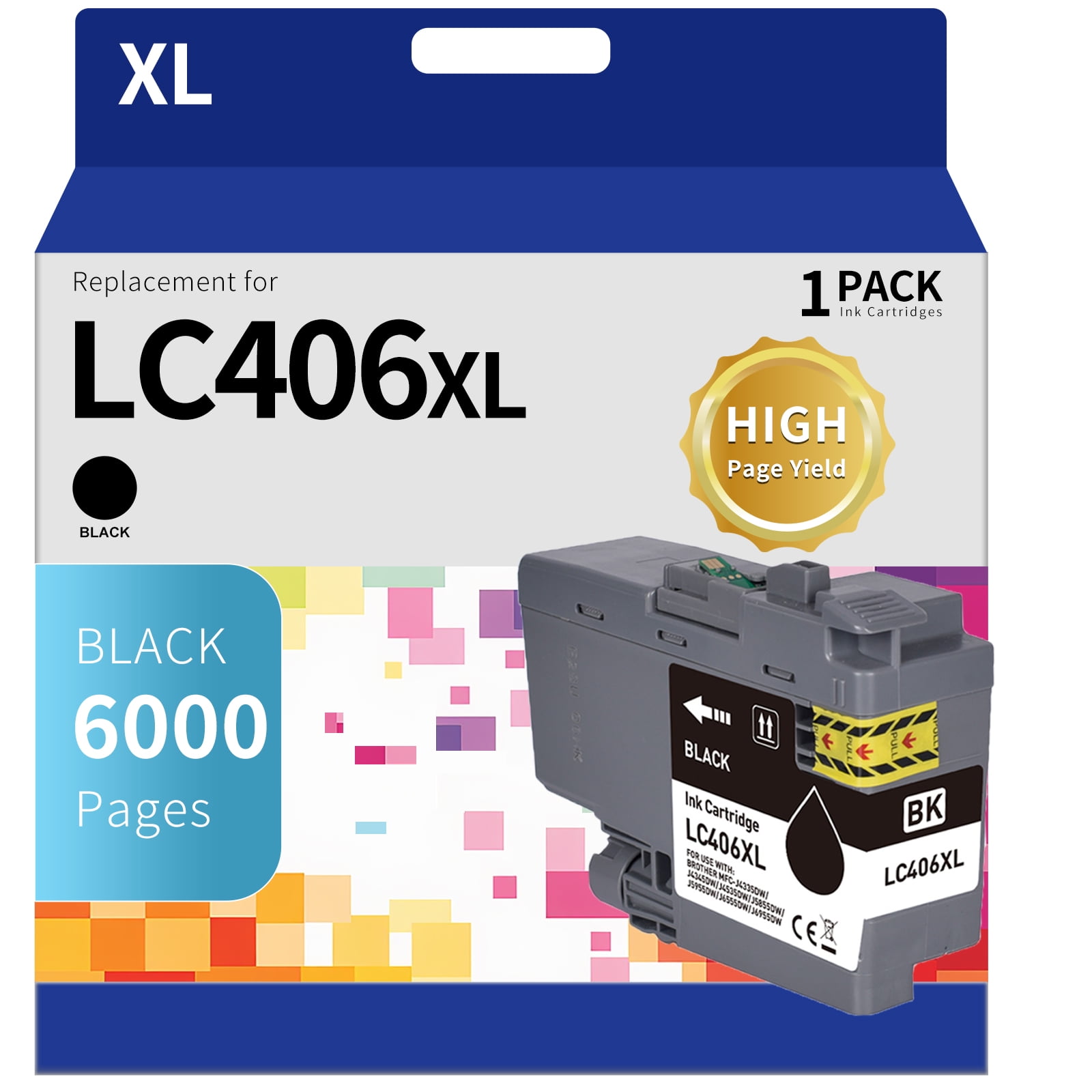 LC406XL Ink Cartridge for Brother LC406 LC406XL with MFC-J4345DW ...