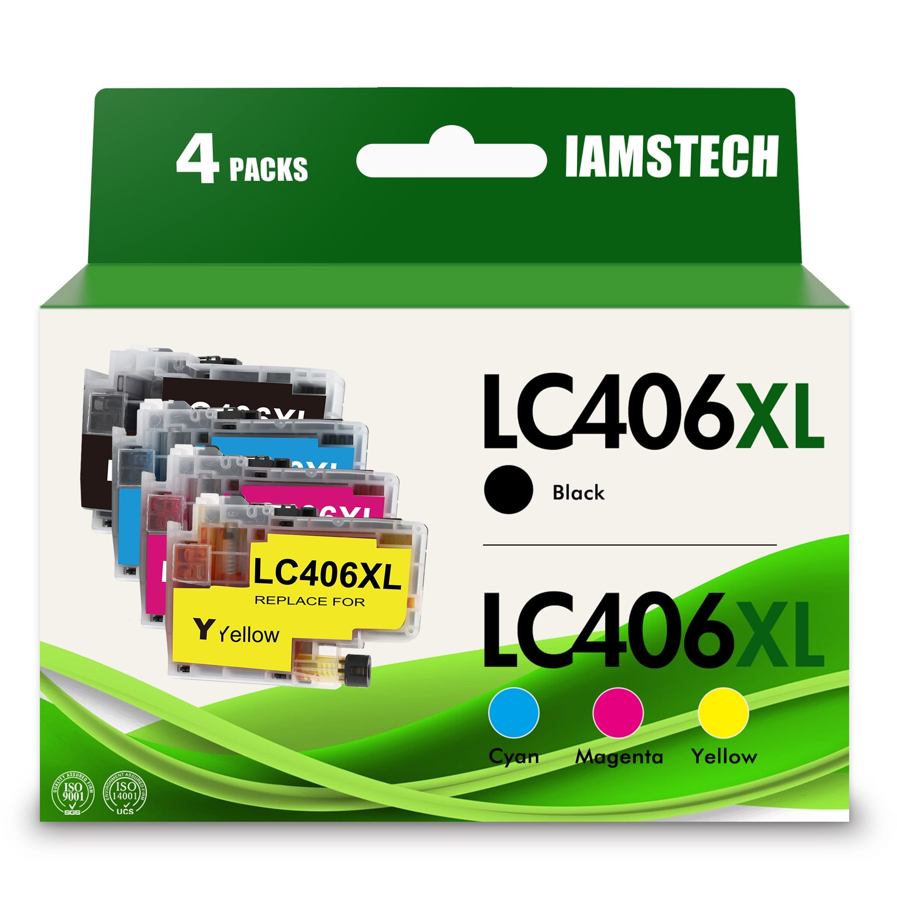 LC406XL Ink Cartridges Compatible for Brother LC 406 XL Ink Cartridges ...