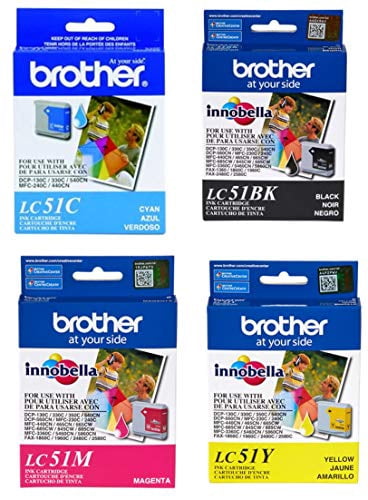 LC51 Ink Cartridge Set Black, Cyan, Magenta, Yellow for DCP-130C in ...