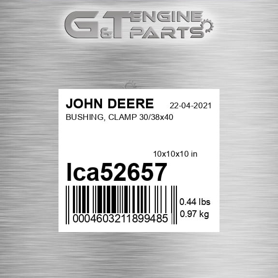 LCA52657 BUSHING, CLAMP 30/38X40 fits JOHN DEERE (New OEM) - Walmart.com