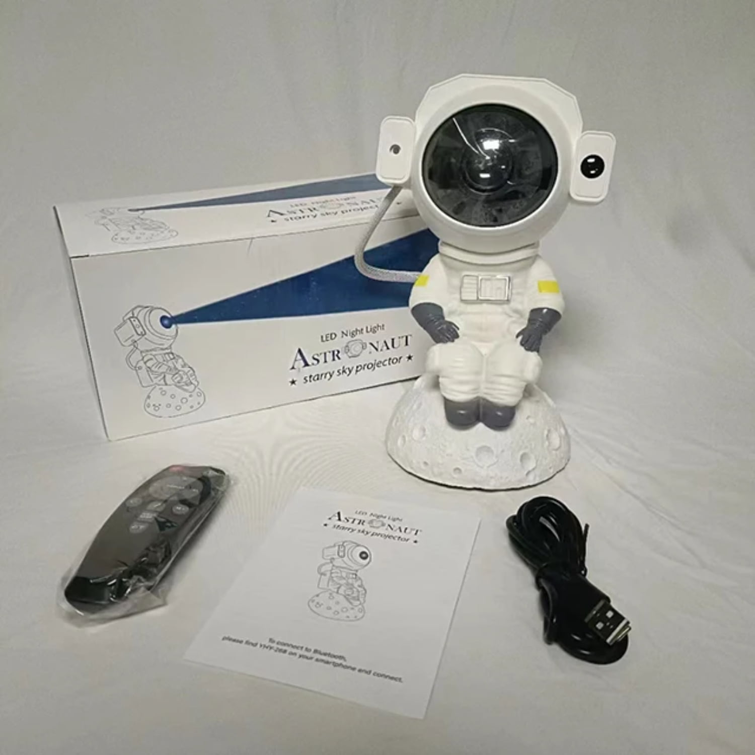 LCACAJZ Enchanting Magical Astronaut Star Projector Night Light with ...