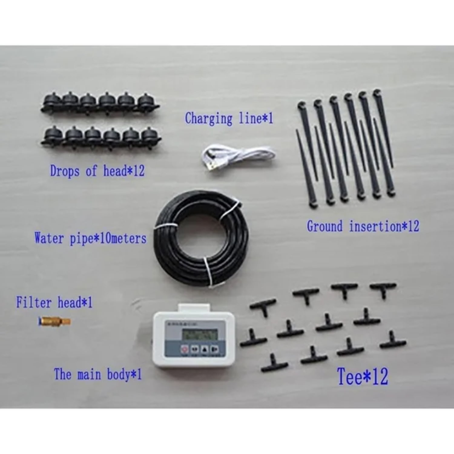 LCACAJZ Solar Energy Automatic Intelligent Potted Plant Drip Irrigation ...