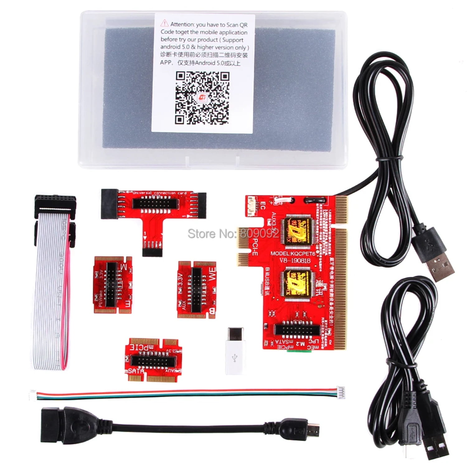 LCACAJZ USB/PCI/PCIE/MiniPCIE/LPC/EC Computer Motherboard Diagnostic ...