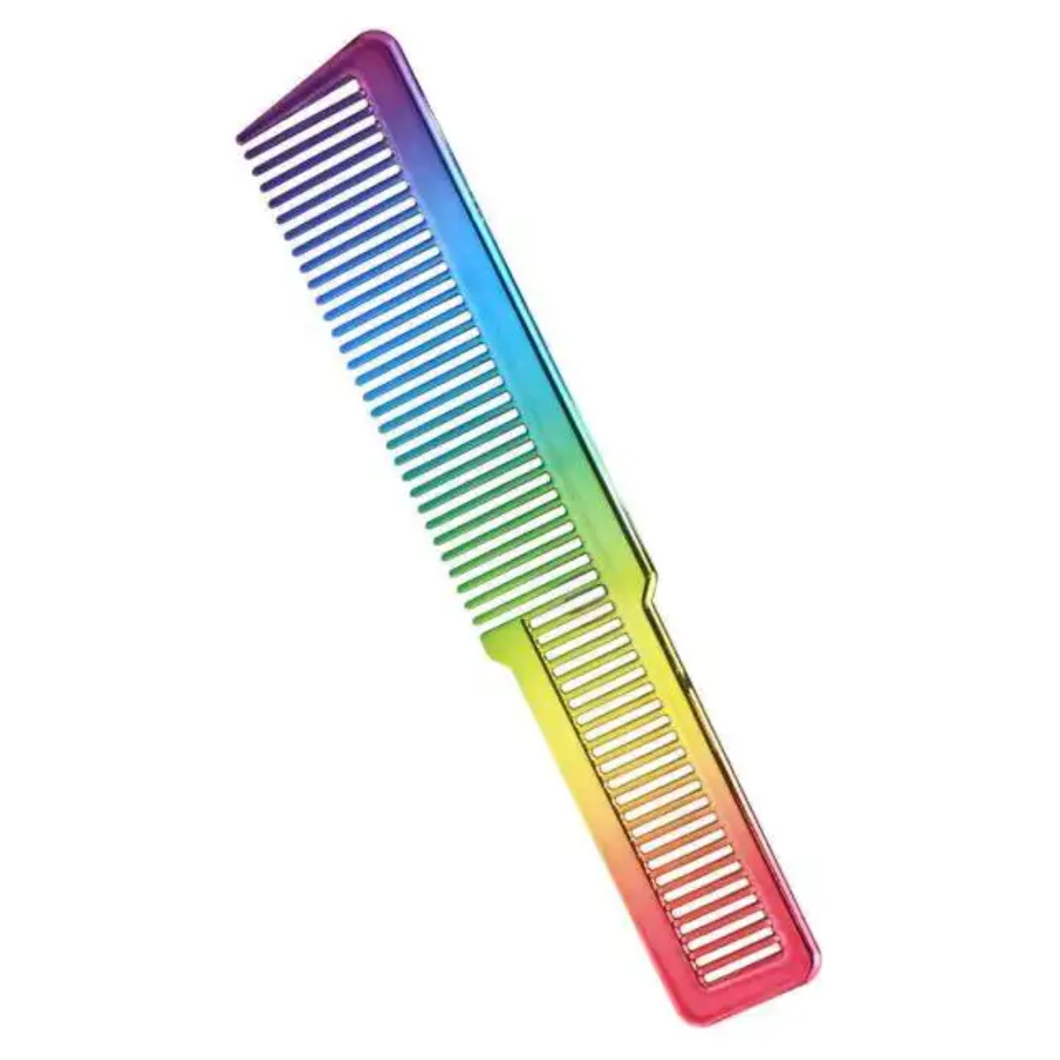LCANCN Electroplating Colorful Rainbow Barber Combs Round Teeth Anti ...