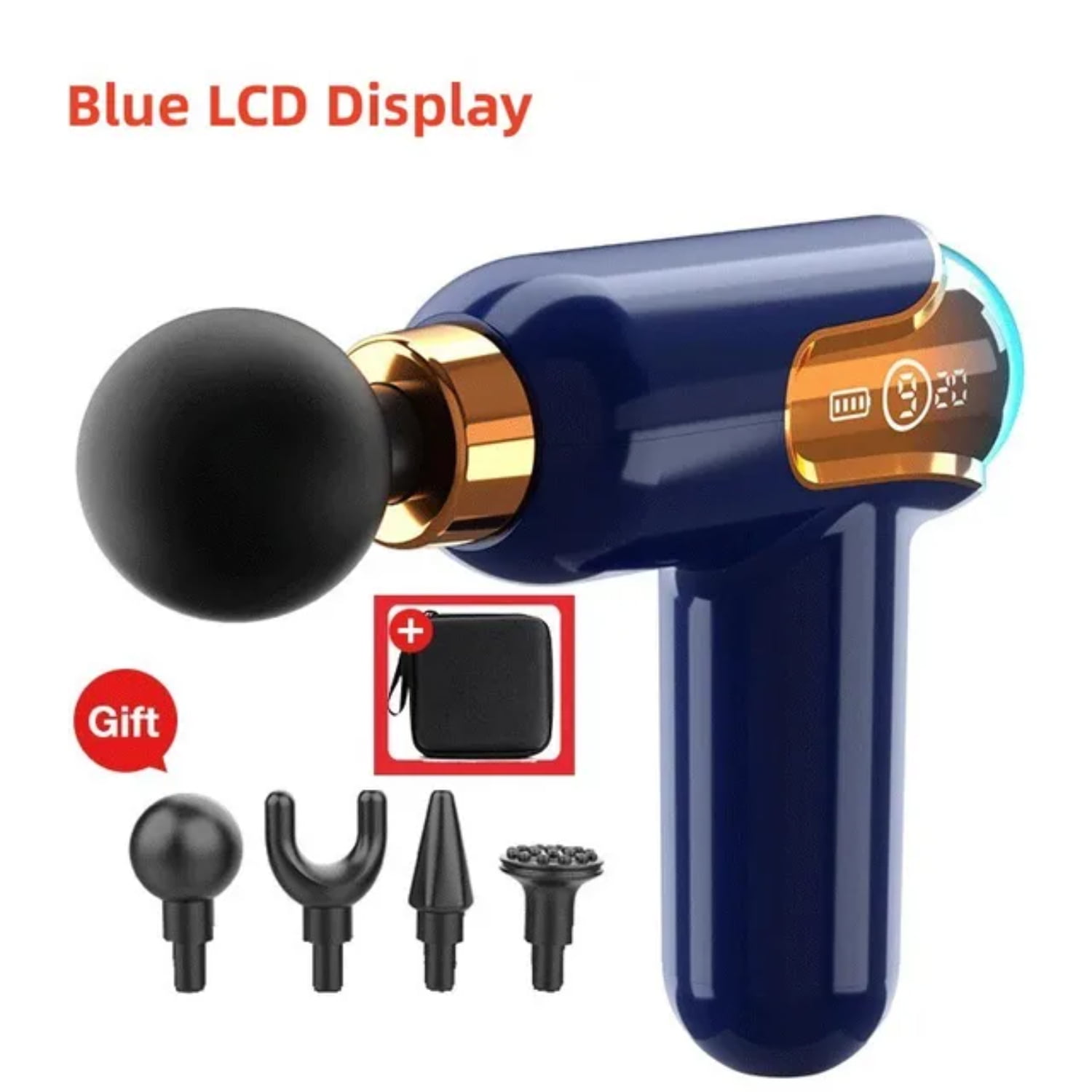 Lcancn Mini Vibration Massage Gun Muscle Relaxation Fascia Gun Portable