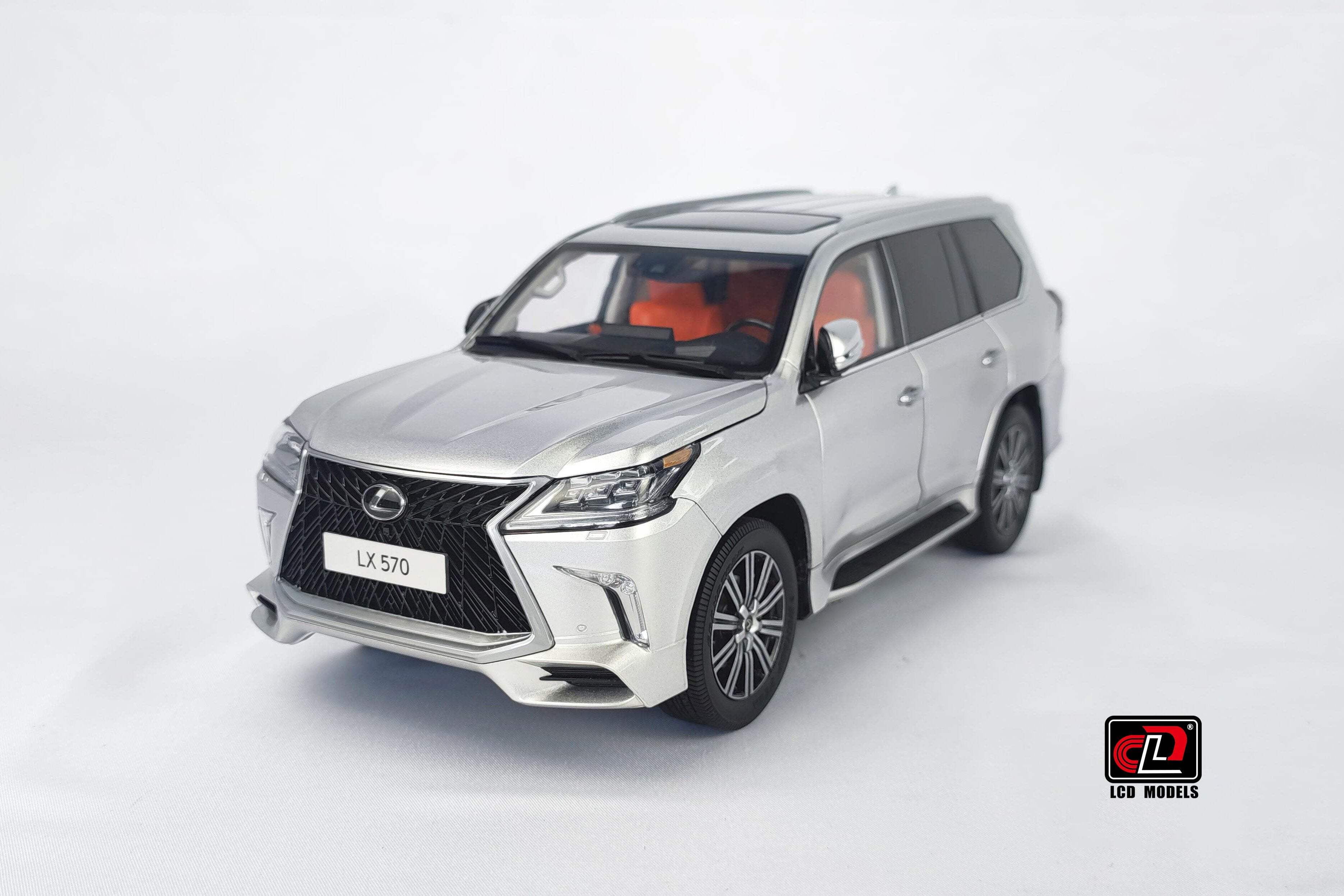 LCD 2021 Lexus LX570 Silver Metallic 1:18 - Walmart.com